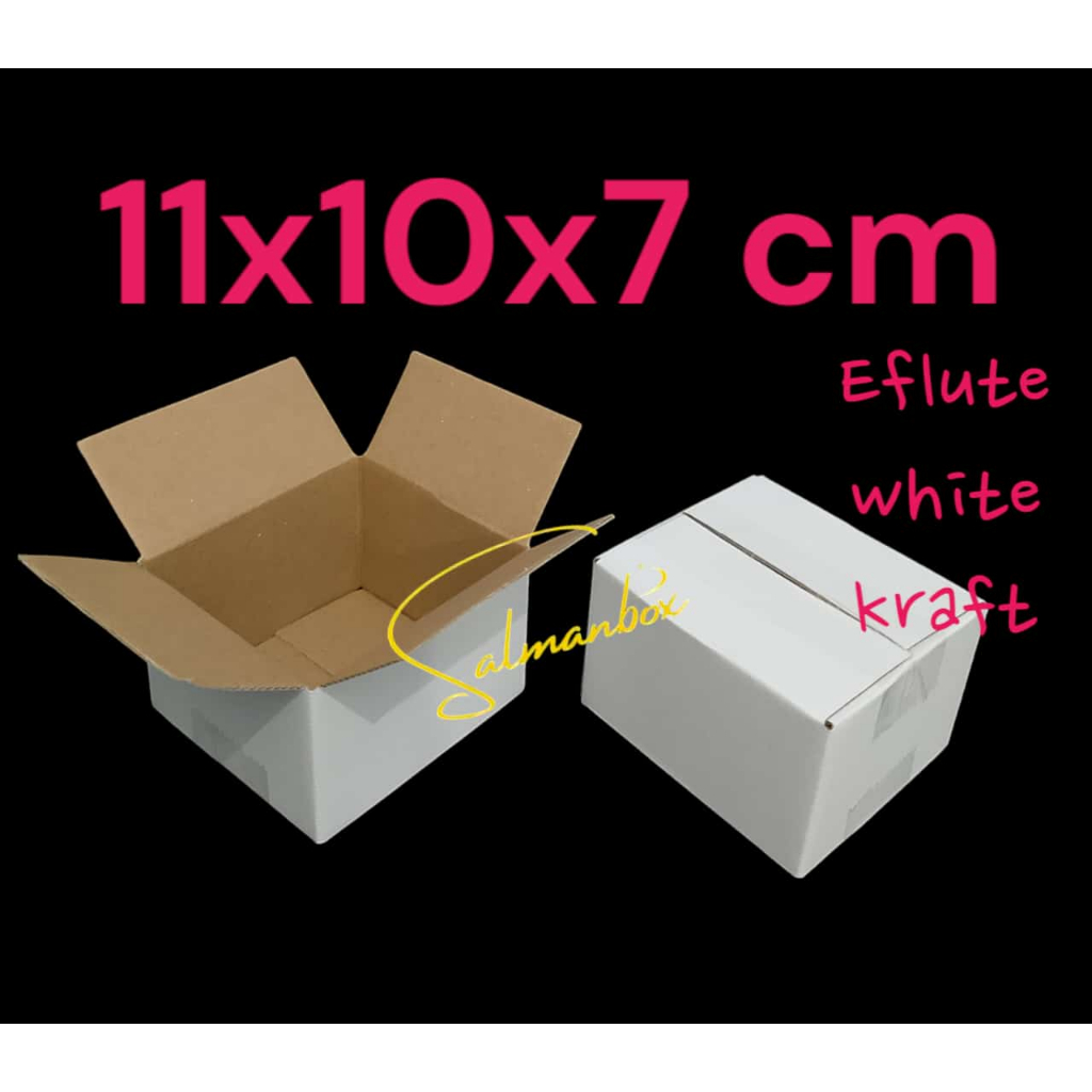 Jual BOX PACKING PUTIH SIZE 11X10X7 CM/BOX DIECUT PUTIH/BOX DIECUT ...