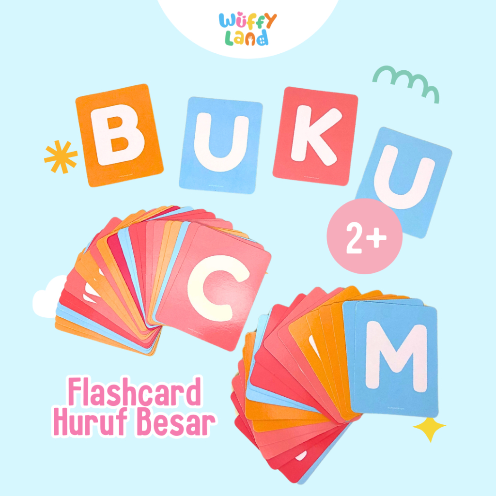 Jual Wuffyland Flashcard Huruf Besar Pra Membaca Mainan Edukatif Anak 2 ...