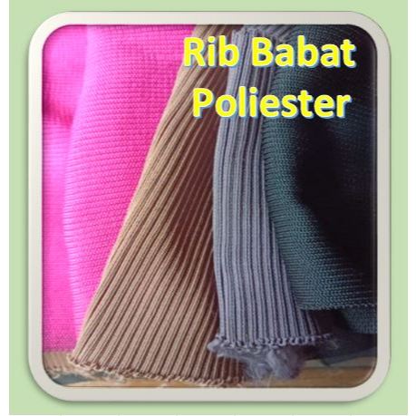 Jual Kain Bur Rib Hitam Babat Hitam Coklat untuk Perlengkapan Kerah ...