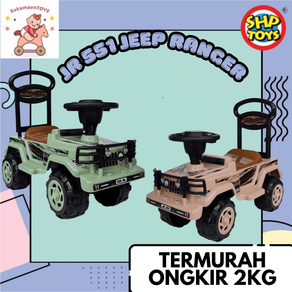 Jual MAENAN MAINAN TUNGGANG ANAK MOBIL JEEP RANGER MOBIL PETUALANG 551 JR 551 SHP TOYS | Shopee ...