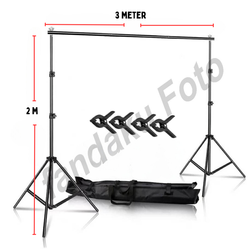 Jual Background stand Foto studio ukuran Tinggi 300cm dan 200cm ...