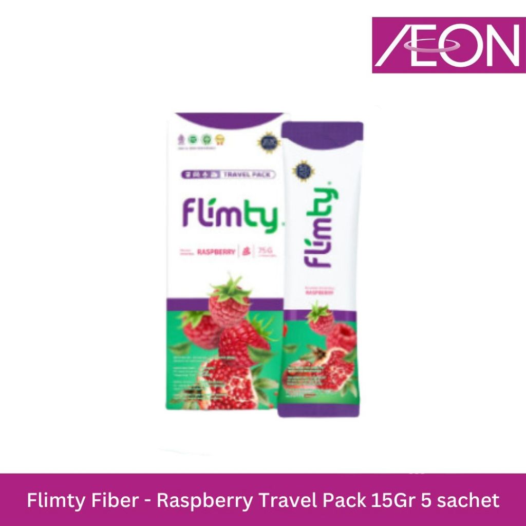 Jual Flimty Fiber - Raspberry Travel Pack 15Gr 5 sachet | Shopee Indonesia