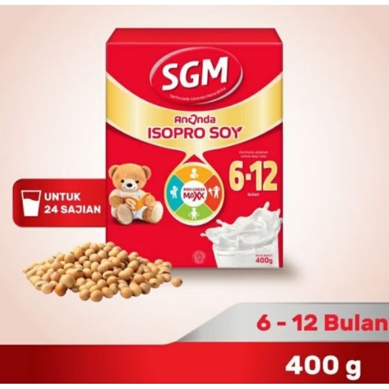 Jual Sgm Ananda Soya 2 Susu Formula Bayi 6-12 bulan 400g | Shopee Indonesia