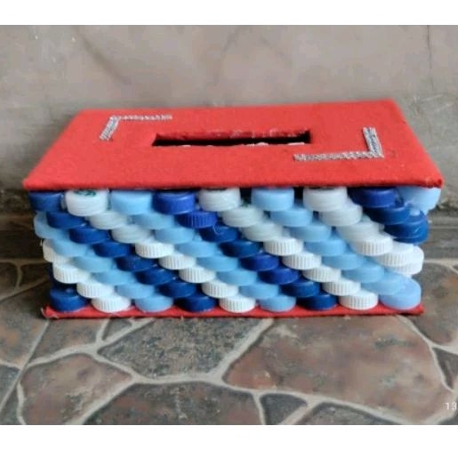 Jual limbah sampah kreasi tutup botol tempat tissue | Shopee Indonesia