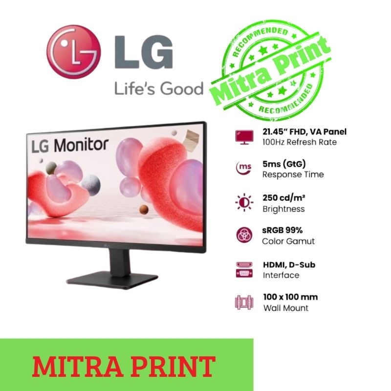 Jual LED Monitor LG 22MR410 22" FHD VA 5ms 100Hz HDMI VGA | Shopee ...