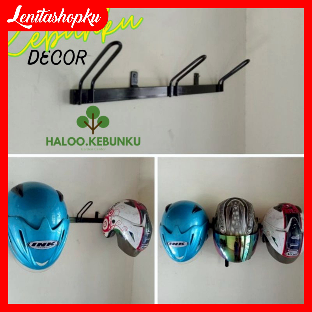 Jual Bracket Hanger Besi Gantungan Helm Horizontal Vertikal 3 Susun ...