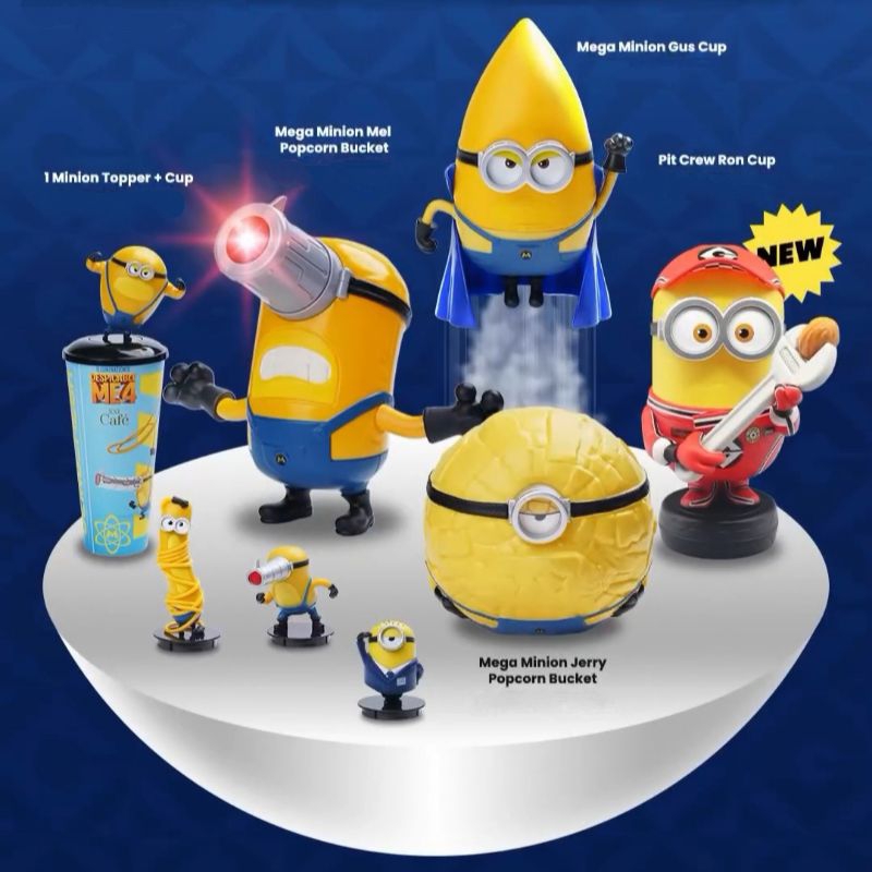 Jual Collectible Mega Minion Mel Popcorn Bucket Mega Minion Jerry Mega ...