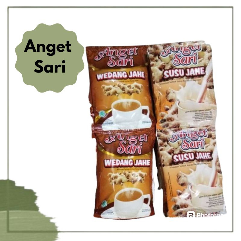 Jual Anget Sari Susu Jahe wedang jahe renceng isi 10 sachet | Shopee ...