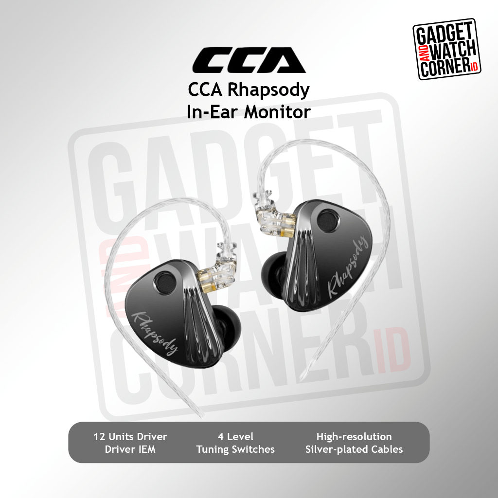 Jual CCA Rhapsody Basshead In Ear Metal Earphone 2 DD + 4BA with MIC ...