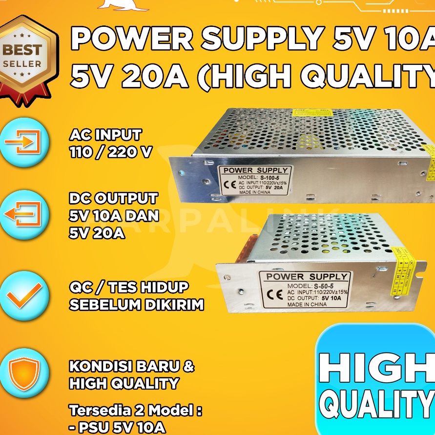 Jual Switching Power Supply PSU 5V 2A High Quality Power Supply 5V 2A 5V 1A Jaring Adaptor SMPS ...