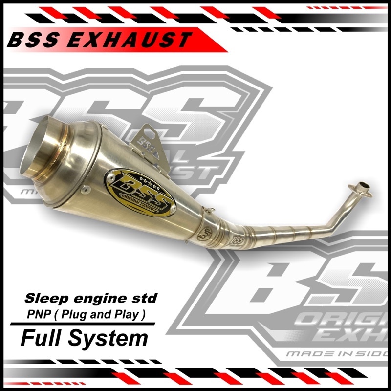 Jual KENALPOT BSS SLEEP ENGINE FOOTSTEP STD/UNDERBONE | Shopee Indonesia
