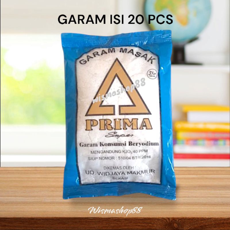 Jual GARAM PRIMA SUPER 150 GRAM ISI 20 PCS / GARAM MASAK BERYODIUM ...