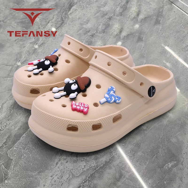 Jual Tefansy Sandal Jelly Fuji Baim Wanita Sandal Kodok Slip On Sendal ...