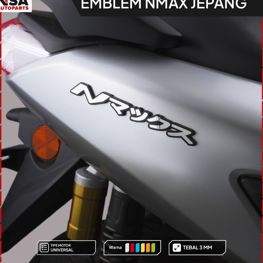 Jual LARISSS ABIEZZZ EMBLEM NMAX LOGO NMAX JAPAN 3D 2 PCS BUKAN STIKER ...