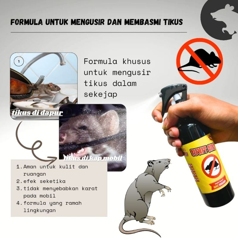 Jual pengusir dan pembasmi tikus mati ditempat super ampuh 250ml ...
