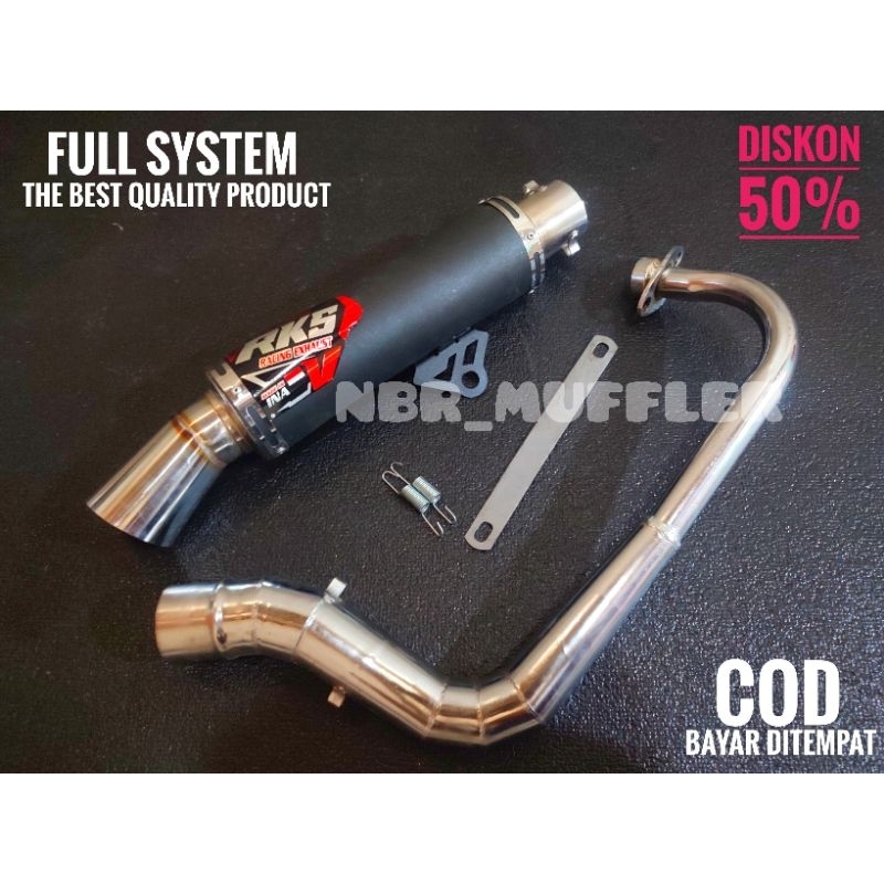 Jual Knalpot Racing Samlong RKS Untuk motor Honda All Series Beat Karbu, beat fi, beat pop, beat ...
