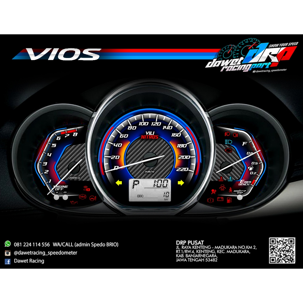Jual SPEEDOMETER VIOS/YARIS GEN 3 REQUEST DESAIN | Shopee Indonesia