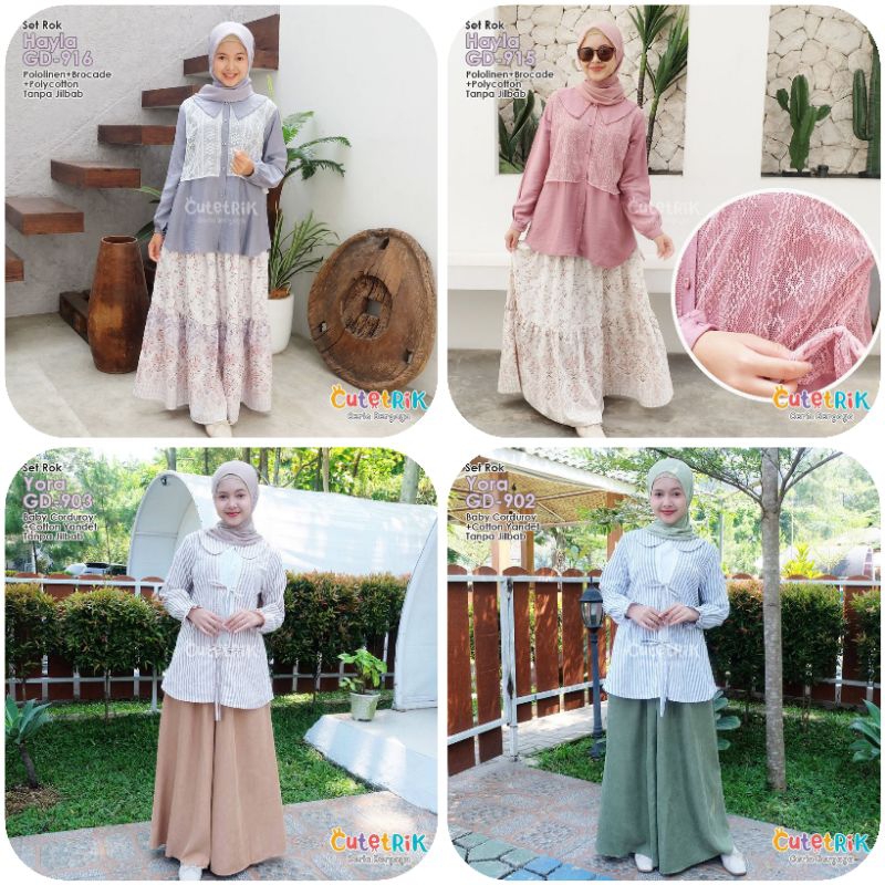 Jual BARUU!! Set Rok ORI HAYLA & YORA by Cutetrik | Shopee Indonesia