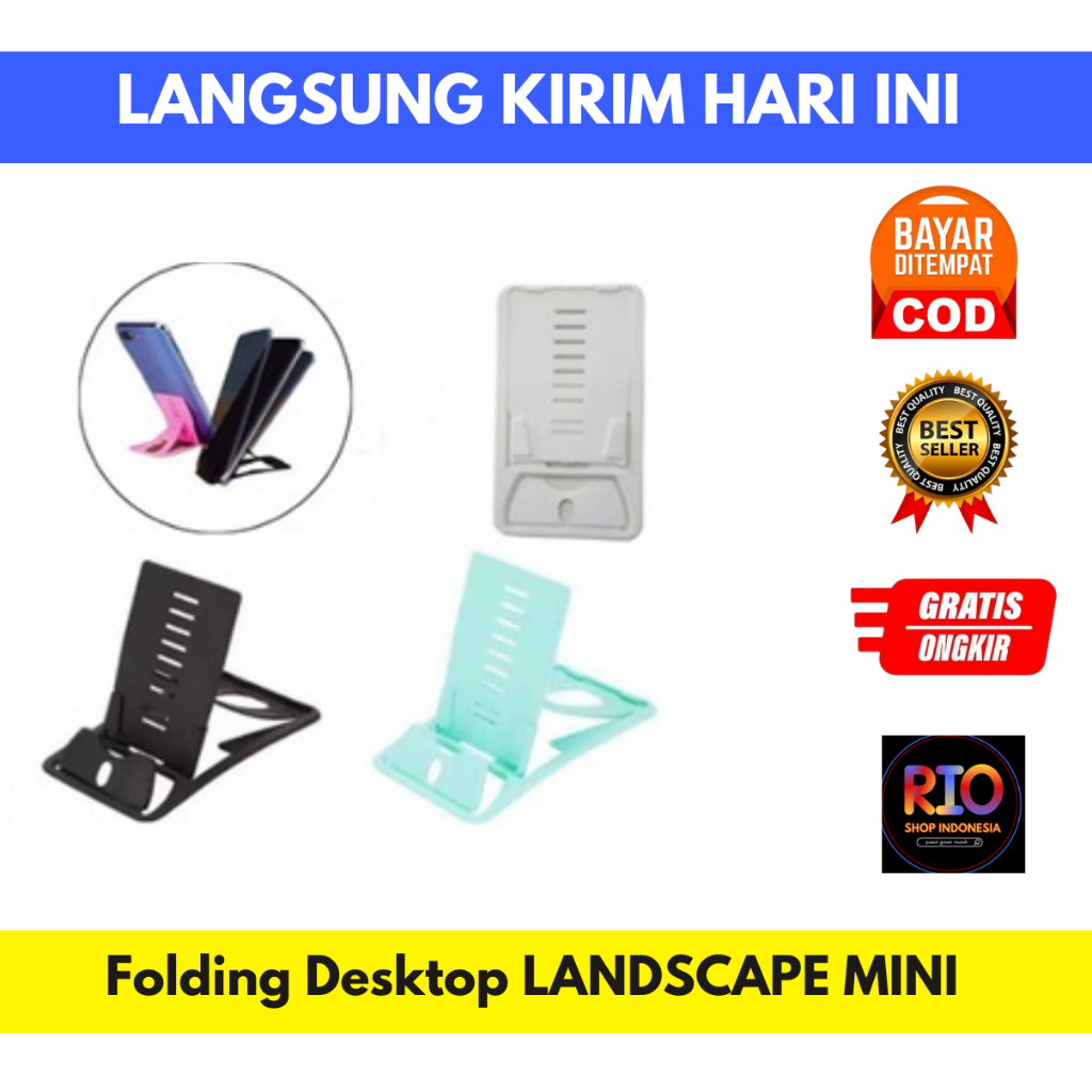 Jual Folding Desktop LANDSCAPE MINI Stand Card Phone / Tempat dudukan ...