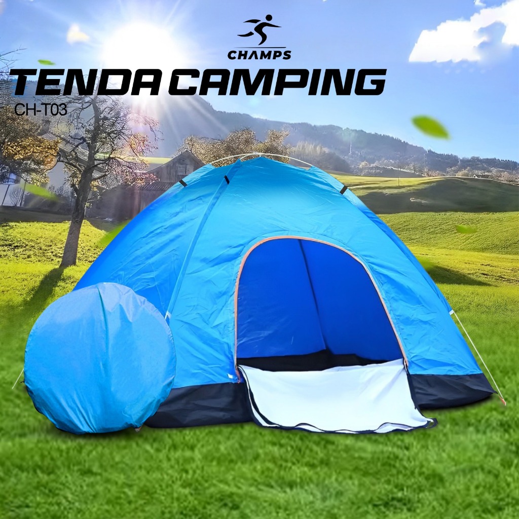 Jual CHAMPS Tenda Camping Tenda Otomatis | Outdoor/Indoor | Tenda ...
