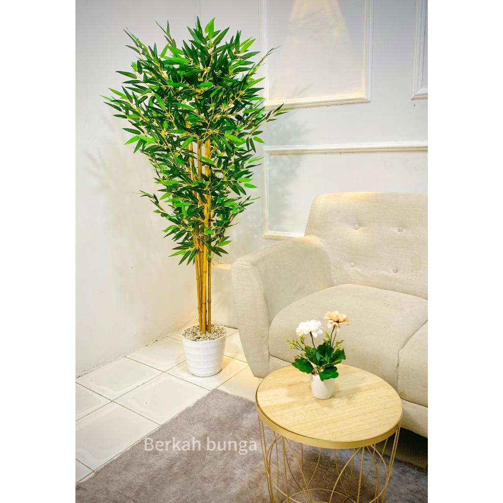Jual Pohon Bambu Artificial T 150cm Partisi Cendani Kuning Pohon Pojok ...