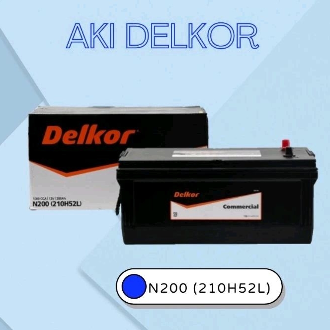 Jual AKI DELKOR TYPE N200(210H52L) | Shopee Indonesia
