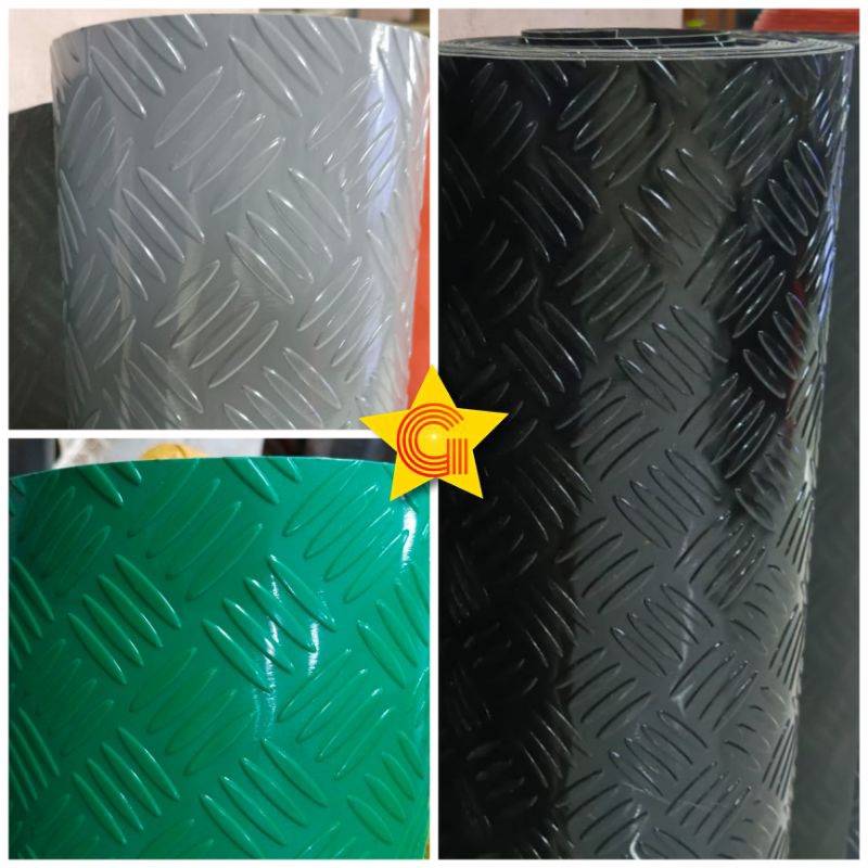 Jual Karpet PVC Alas 2mm Motif Bordes 50x60cm / Rubber PVC Mat Bordes ...