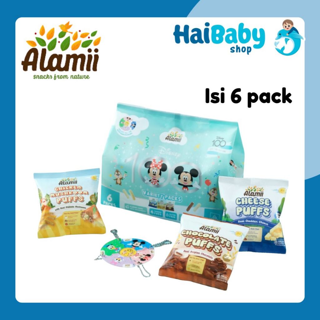 Jual ALAMII PUFFS PACKS x DISNEY 100 Snack Bayi Anak / Baby Food Snack ...
