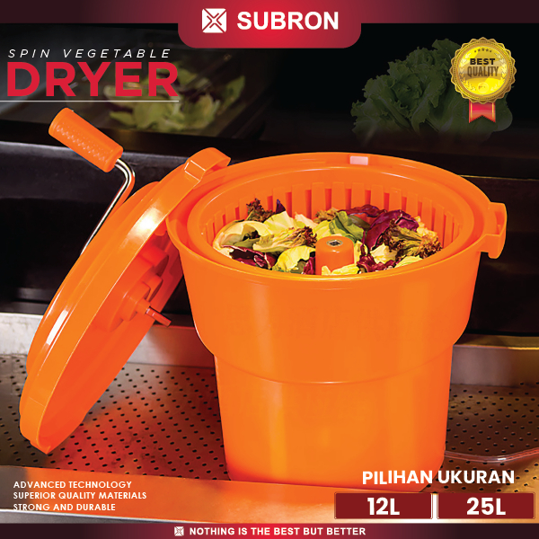 Jual SUBRON Spin Vegetable Dryer Alat Cuci Sayur Buah Pengering Putar ...