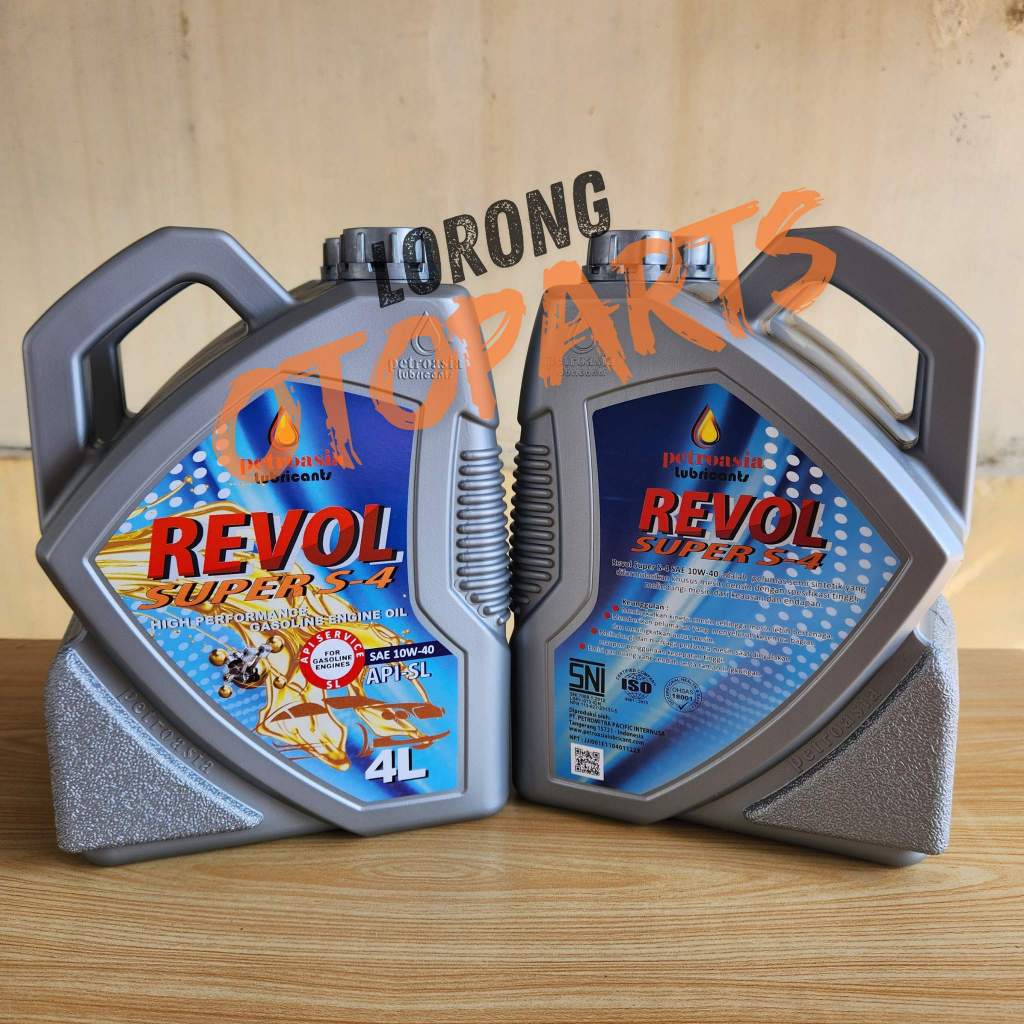 Jual Oli Mobil Petroasia Revol Super S-4 SAE 10W40 API-SL 4L | Shopee ...