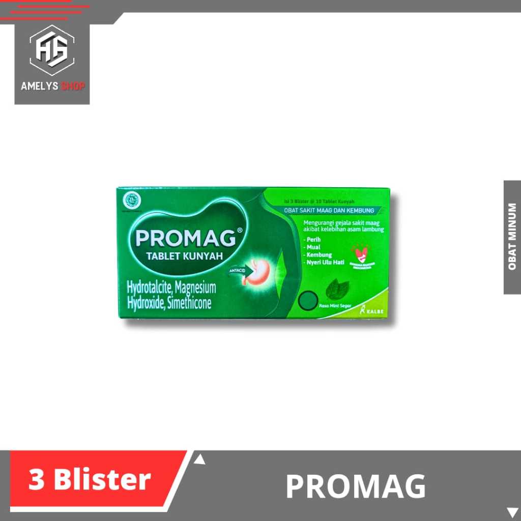 Jual Promag Tablet 1 BOX isi 3 Blister | Shopee Indonesia
