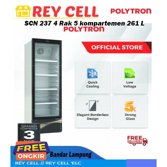 Jual ShowCase Polytron SCN 237 4 rak Tinggi garansi resmi | Shopee ...