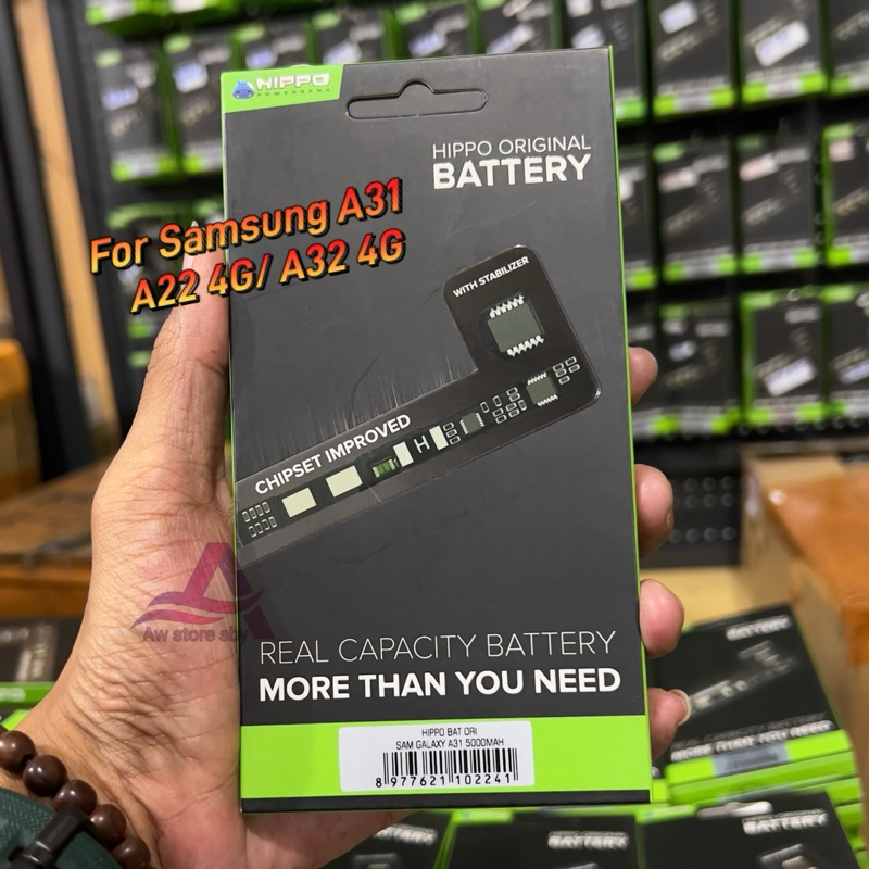 Jual HIPPO Battery Samsung A31 A315 A315F/ A22 4G/ A32 4G A325 A325F ...