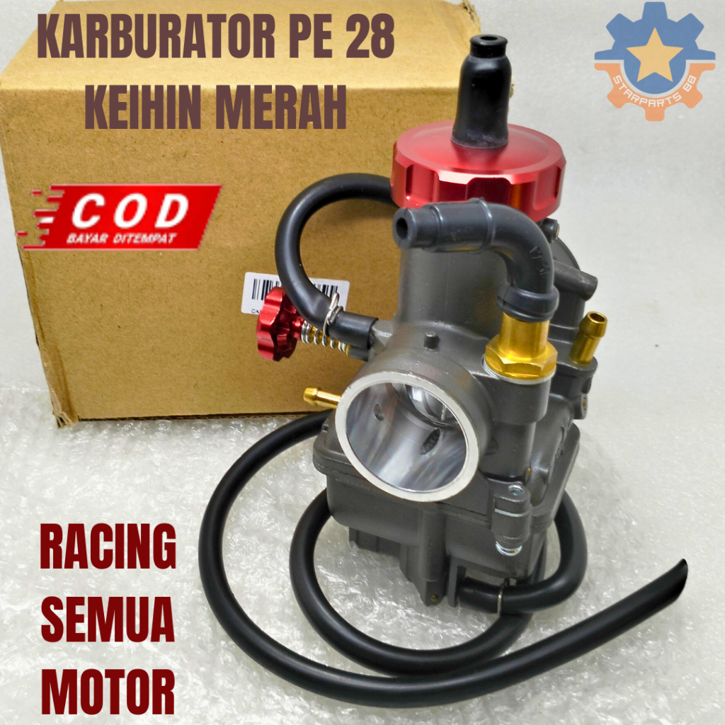 Jual KARBURATOR PE28 MERAH RACING SEMUA MOTOR UNIVERSAL KUALITAS ORIGINAL KEIHIN ASLI THAILAND ...