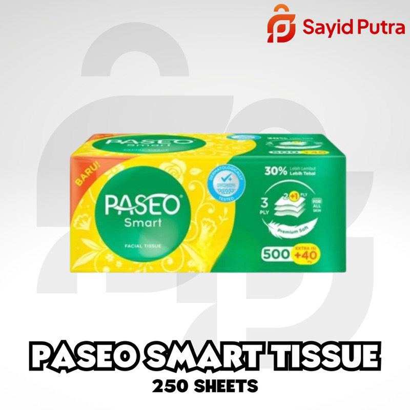 Jual TISSUE PASEO SMART 250/540 SHEET (KEMASAN BARU) | Shopee Indonesia
