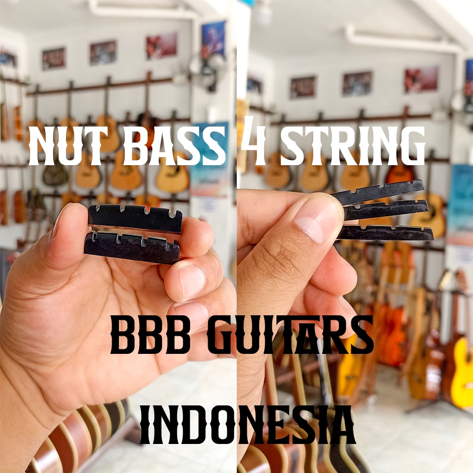 Jual COD Nut Bass 4 senar 5mm x 40mm x 10mm Nut Bass 4 senar 3.5 mm x ...