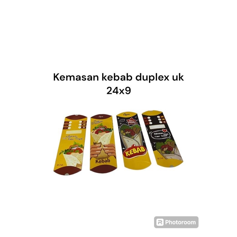 Jual Kemasan kebab bahan duplex uk 24×9 (isi 100pcs) | Shopee Indonesia