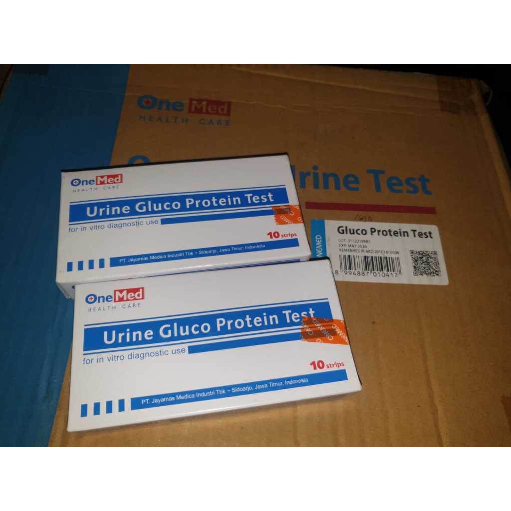 Jual Urine Gluco Protein Test Onemed / Alat Tes Gula Protein Urin ...