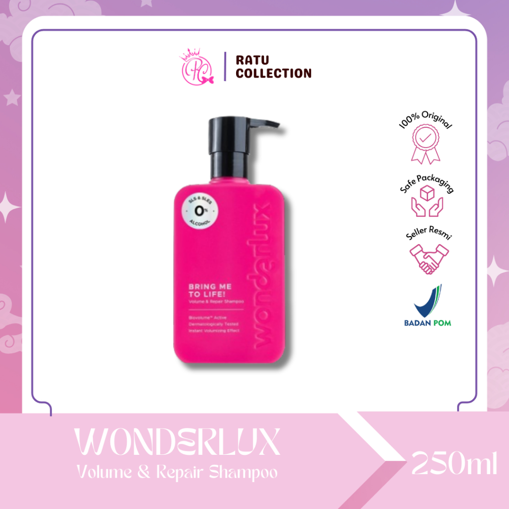 Jual Wonderlux Bring Me To Life! Shampoo to Volume & Repair Hair Damage ...