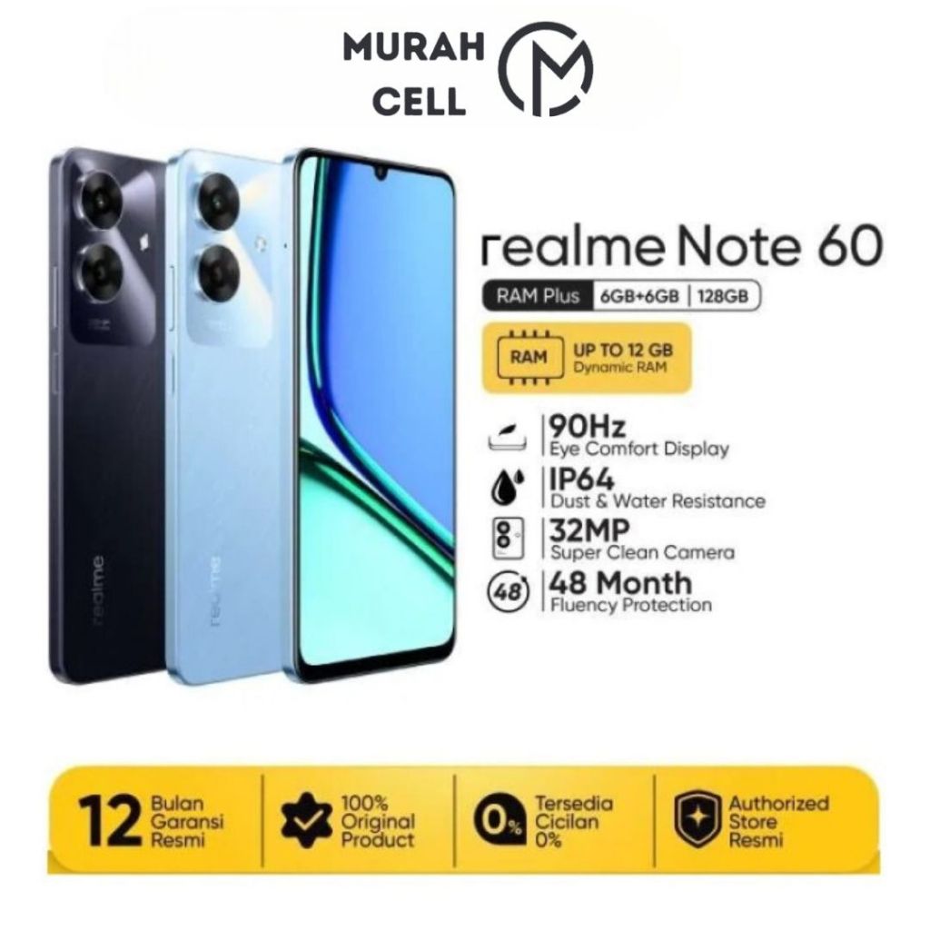 Jual REALME NOTE60 SERIES (NOTE60 6+6/128 -- NOTE 60 4+4/64) GARANSI RESMI | Shopee Indonesia