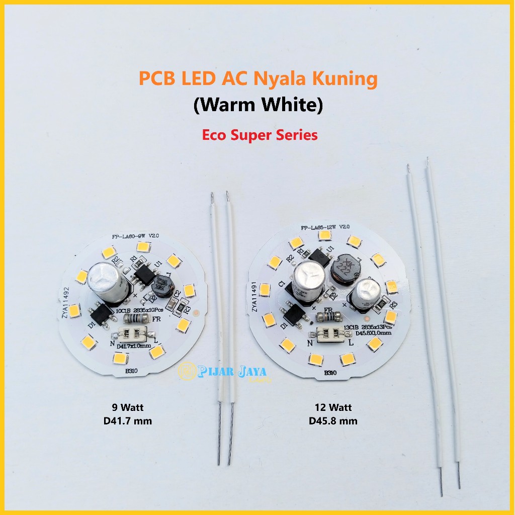 Jual PCB LED AC Kuning 9 12 Watt Warm White 9W 12W - PCB Lampu LED ...