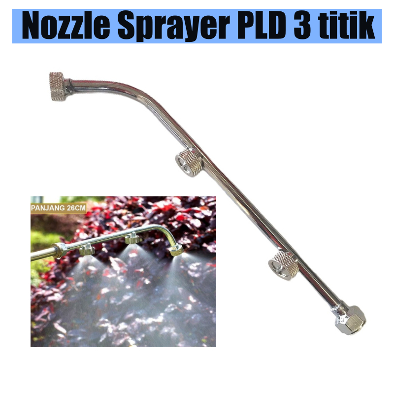 Jual Nozzle Nosel Sprayer PLD 3 titik manual elektrik bahan stainless ...
