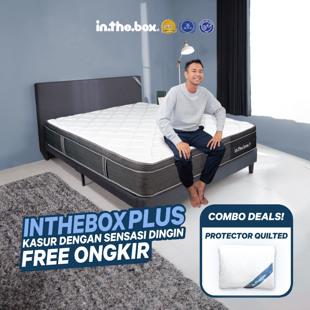 Jual Bundle Kasur Springbed INTHEBOX PLUS & MP Quilted - Gratis Bantal !! | Ukuran 90x200cm ...