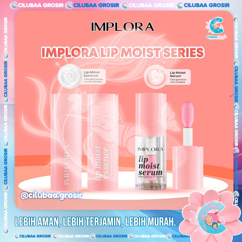 Jual IMPLORA Lip Moist Series || Essence || Serum || Lip Oil Pelembab ...