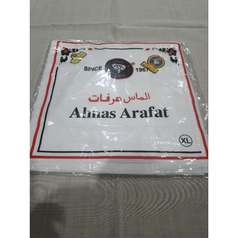 Jual SURBAN SORBAN PUTIH/HITAM POLOS DOBBY SYAL SCARF SEGI EMPAT SHAWL ...