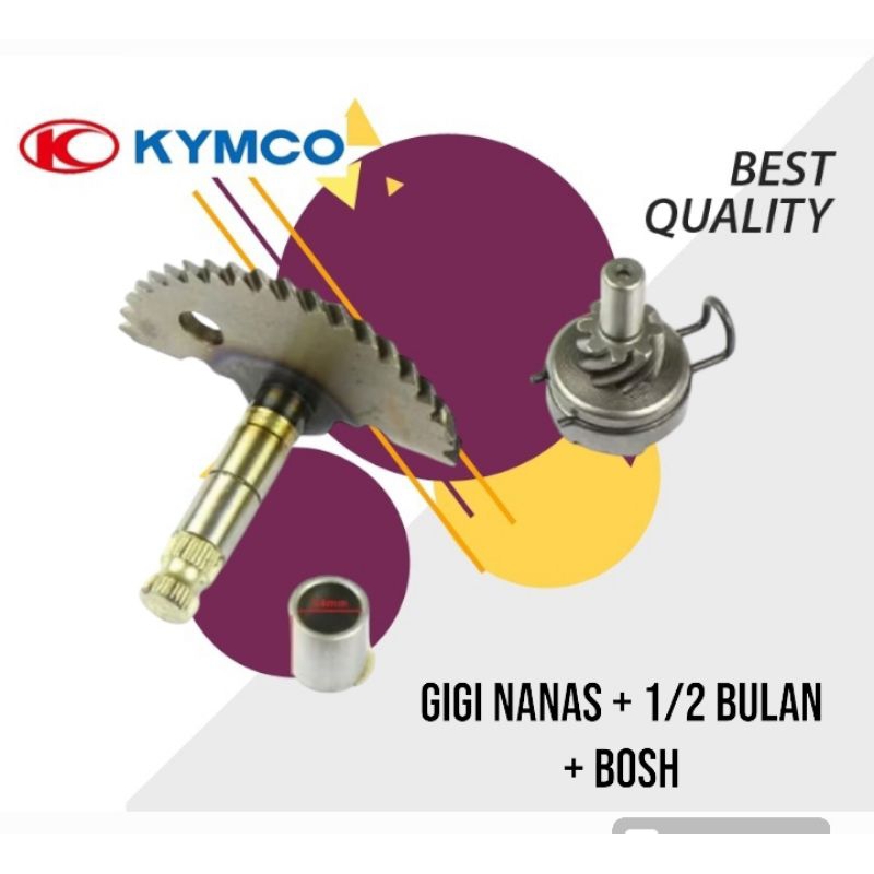 Jual PAKET GIGI NANAS + SETENGAH BULAN KYMCO GEAR SELAH TREND METICA ...