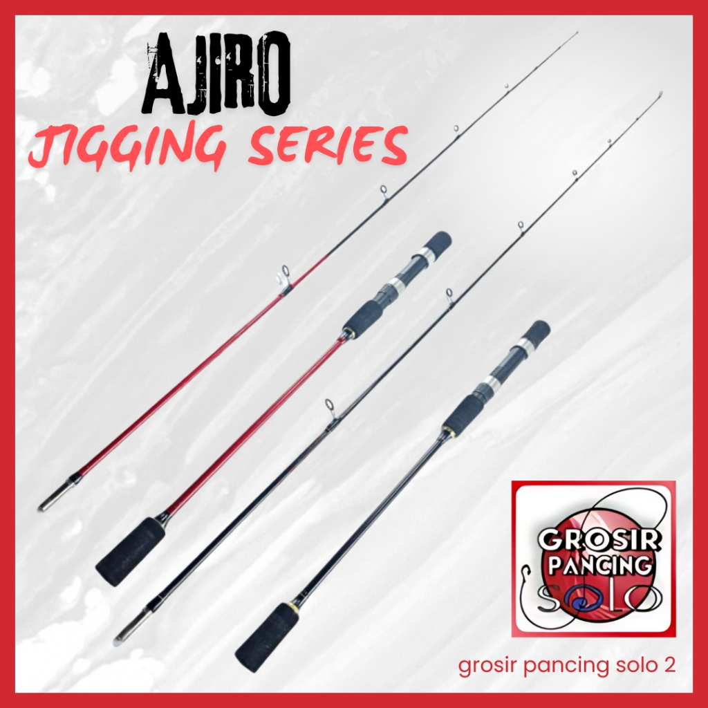 Jual joran pancing jigging laut kaku kuat ajiro full variasi warna bahan fiber solid 150 165 180 ...
