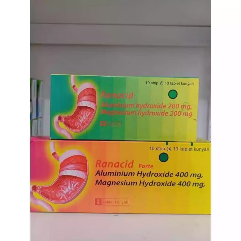 Jual Ranacid Tablet (1Strip @10Tablet Kunyah) | Ranacid Forte Tablet ...