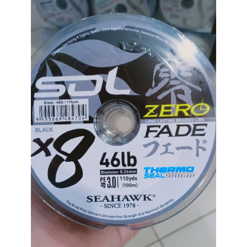 Jual Benang PE seahawk SOL ZERO FADE X8. | Shopee Indonesia