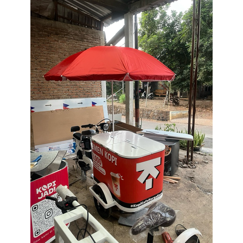 Jual gerobak sepeda listrik | gerobak gowes listrik | gerobak listrik ...